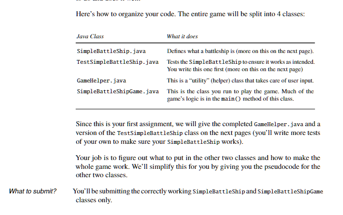 Solved Here's how to organize your code. The entire game | Chegg.com