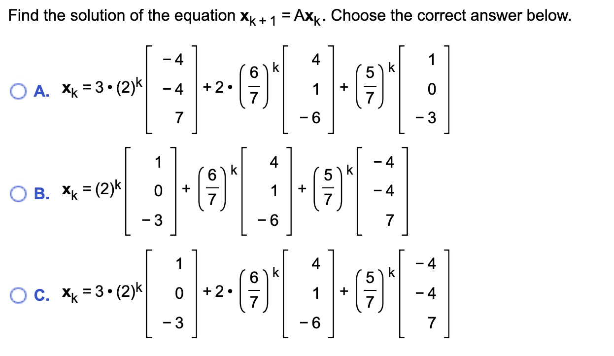 Solved Suppose the eigenvalues of a 3x3 matrix A are ay = 2, | Chegg.com