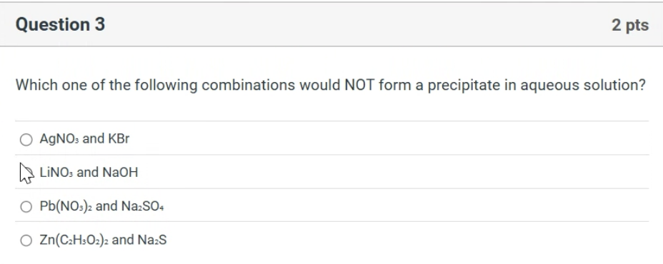 Solved Question 3Which one of ﻿the following combinations | Chegg.com