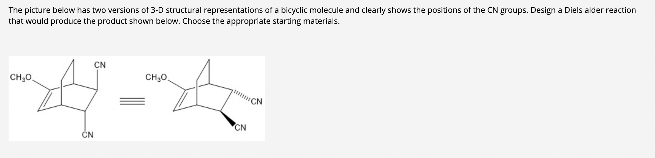 Solved The picture below has two versions of 3-D structural | Chegg.com
