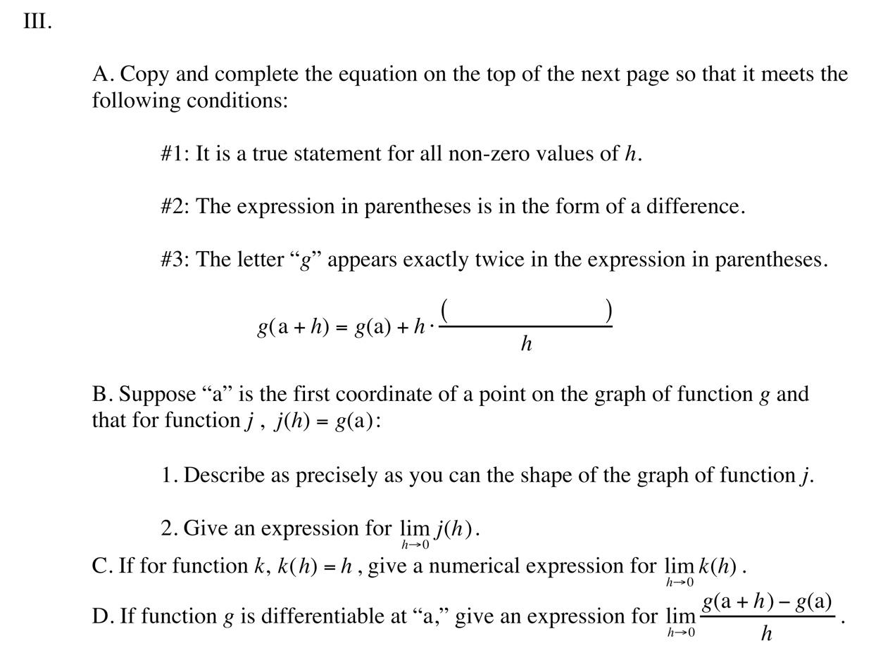 Solved III. A. Copy and complete the equation on the top of | Chegg.com