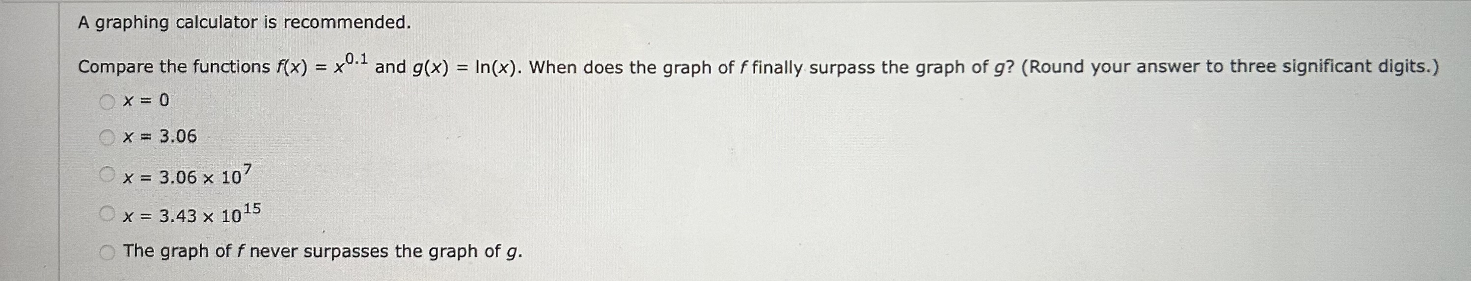 Solved A graphing calculator is recommended. Compare the | Chegg.com