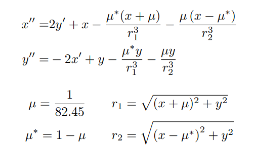 Solved Orbital Motion The following nonlinear differential | Chegg.com