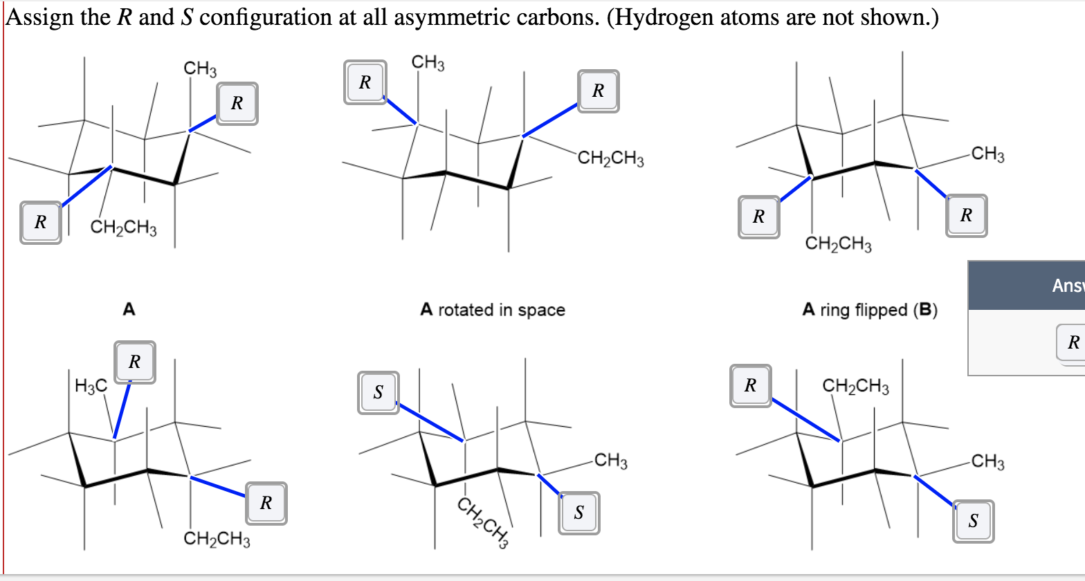 Solved Assign the R and S configuration at all asymmetric | Chegg.com