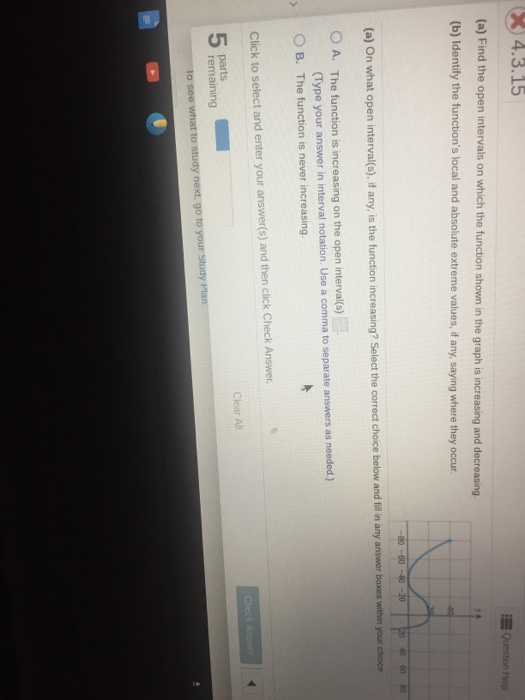 Solved Homework Section 4 3 Homework Score O Of 1 Pt 1 Of