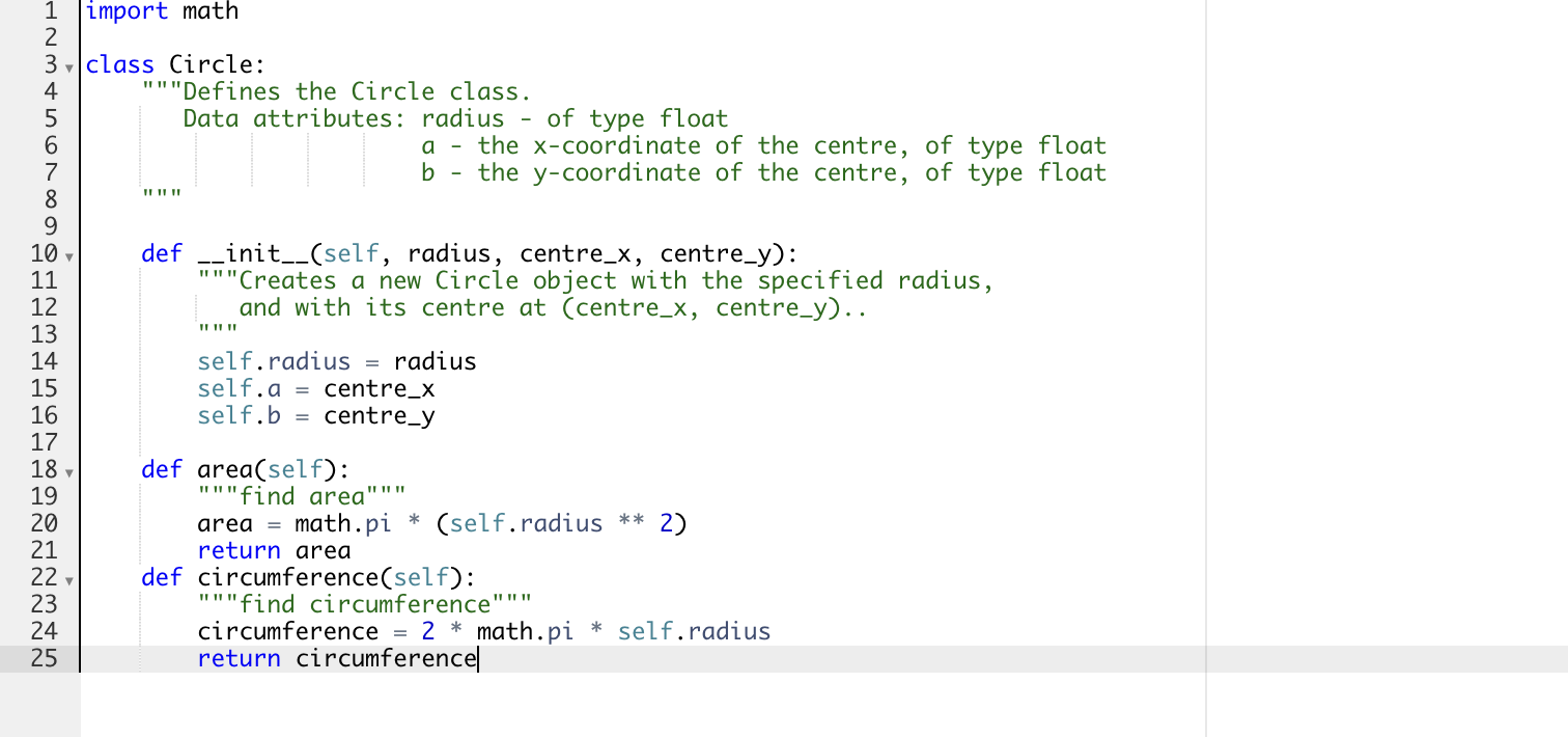 Solved Using the Circle class you created earlier, add a | Chegg.com