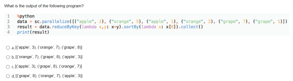 Solved What is the output of the following program? 9python | Chegg.com