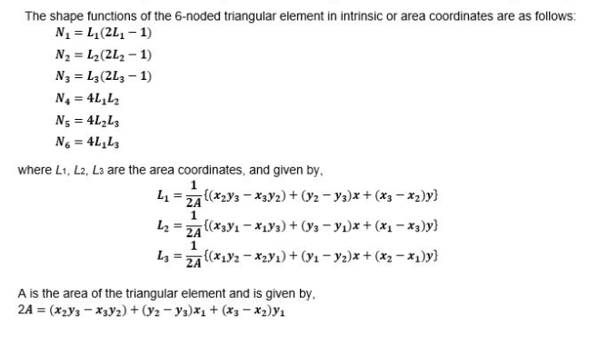 Solved b) A 6-noded triangular element is shown in Figure | Chegg.com