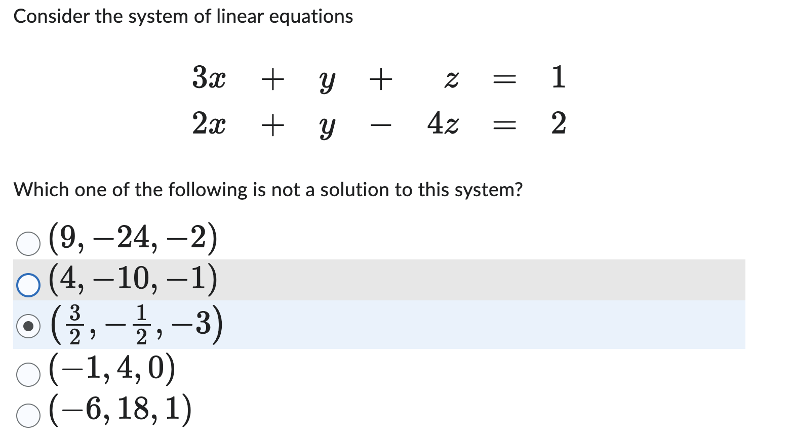 Consider the system of ﻿linear | Chegg.com