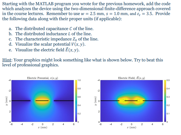 Solved Starting with the MATLAB program you wrote for the | Chegg.com Solved Starting with the MATLAB program you wrote for the | Chegg.com