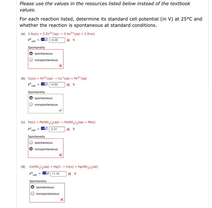 Solved Please use the values in the resources listed below | Chegg.com