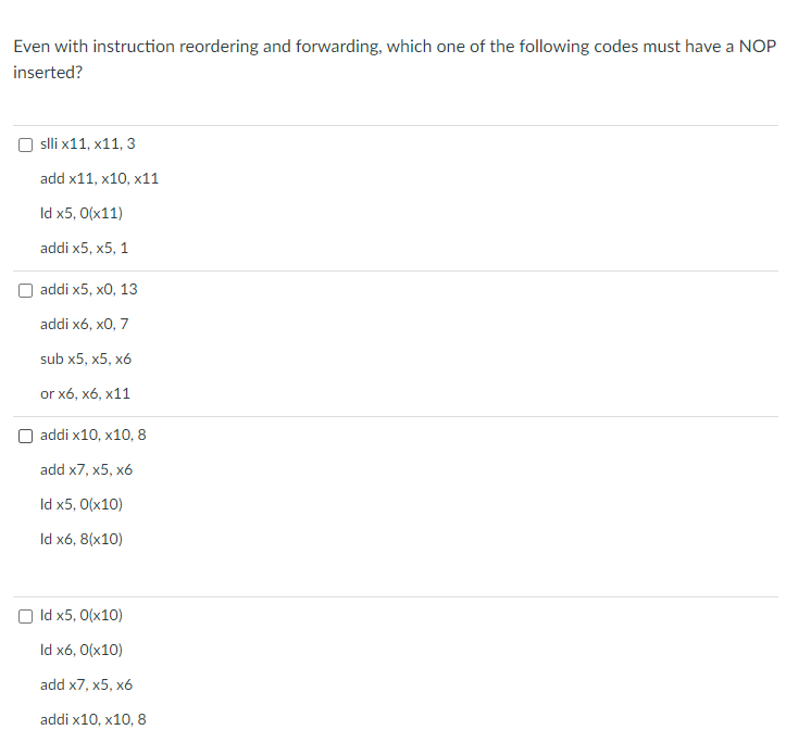 Solved Even with instruction reordering and forwarding, | Chegg.com