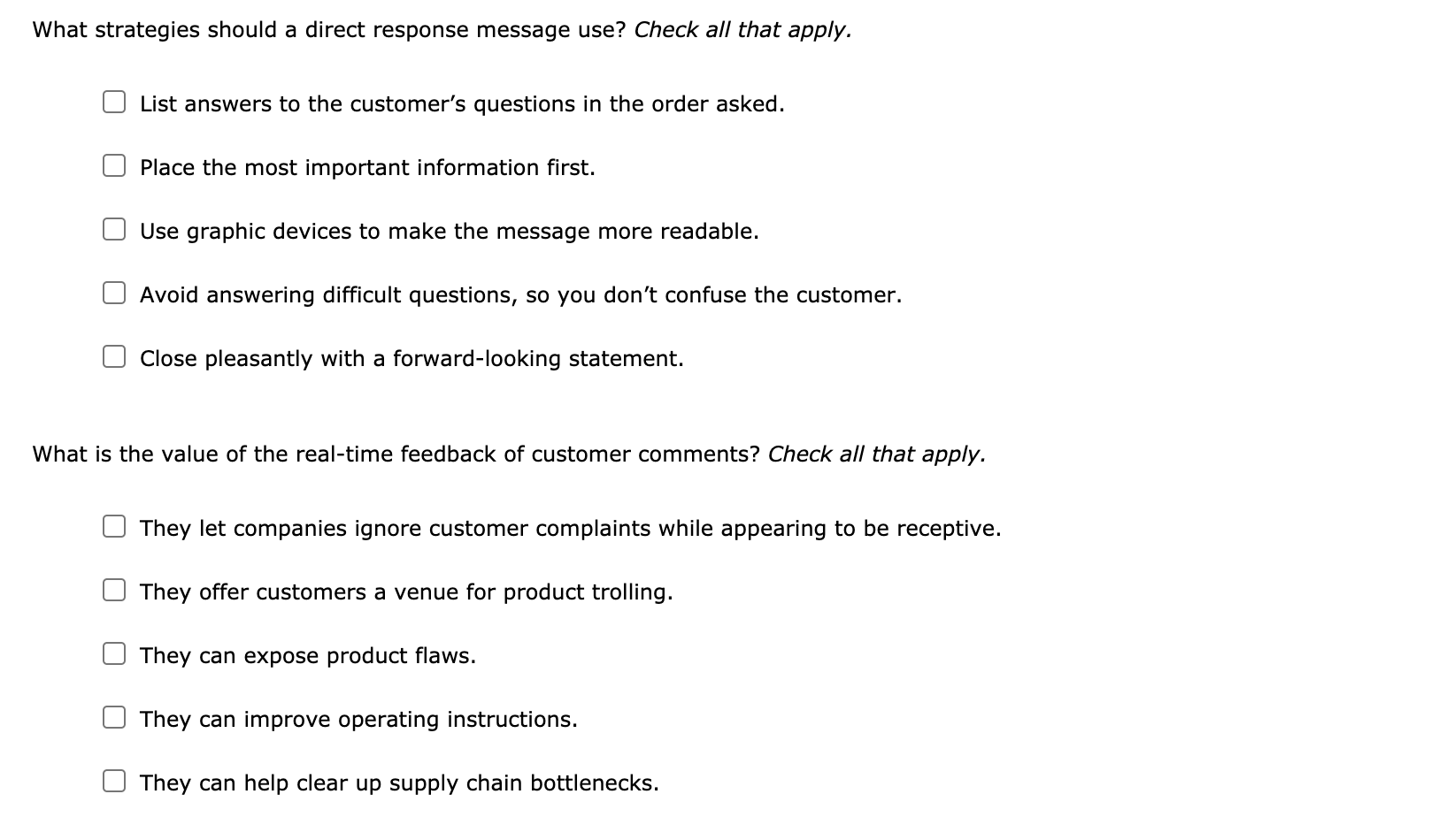 Solved 2. Request, Response, and Instruction Messages | Chegg.com