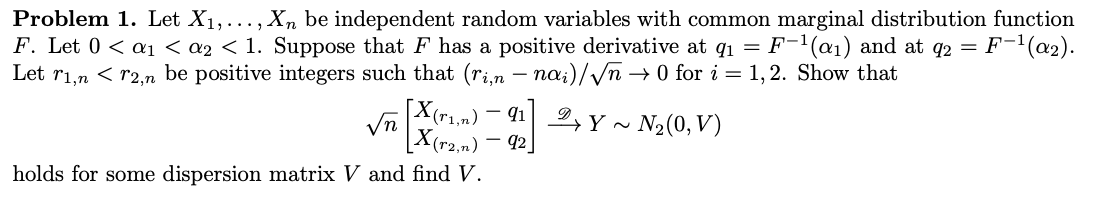 Solved Problem 1. ﻿Let x1,...,xn ﻿be independent random | Chegg.com