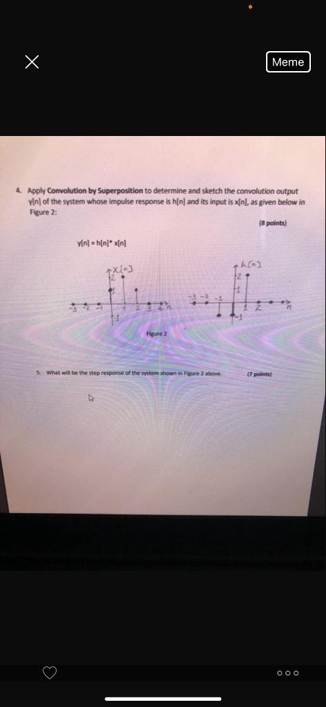 Solved Meme 4 Apply Convolution By Superposition To