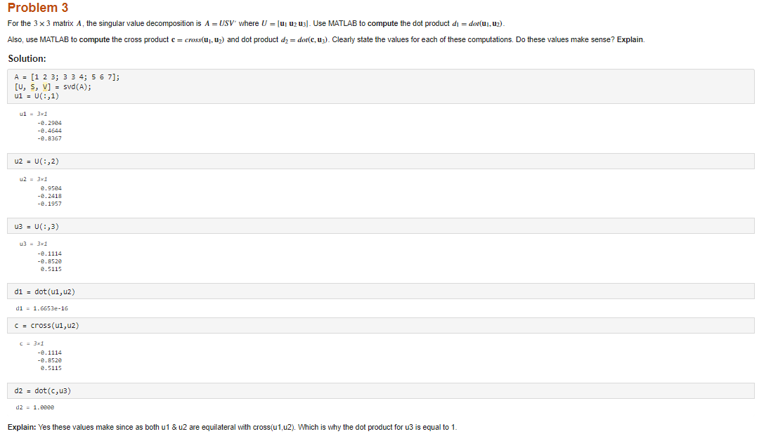 Solved I need to know whether or not these values make sense | Chegg.com