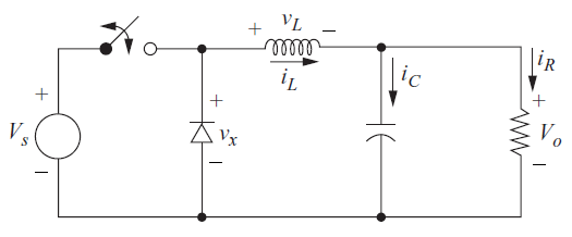 Solved A buck converter has an input voltage that varies | Chegg.com