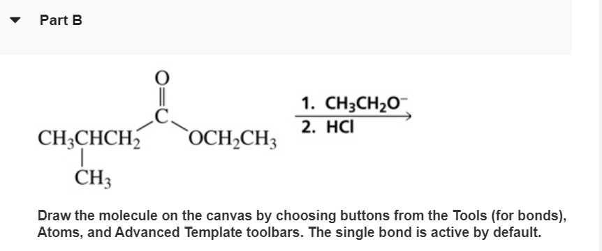 Solved Draw the molecule on the canvas by choosing buttons | Chegg.com