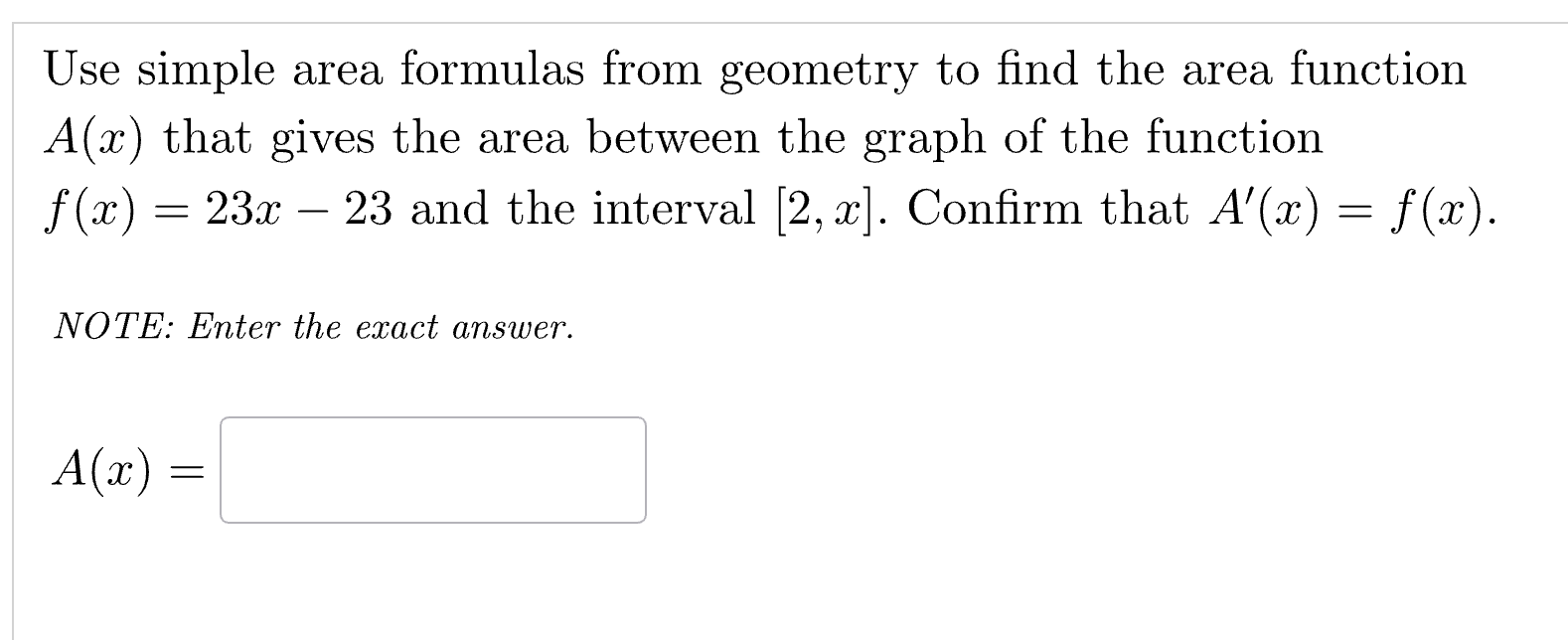 Solved Use simple area formulas from geometry to find the | Chegg.com Solved Use simple area formulas from geometry to find the | Chegg.com