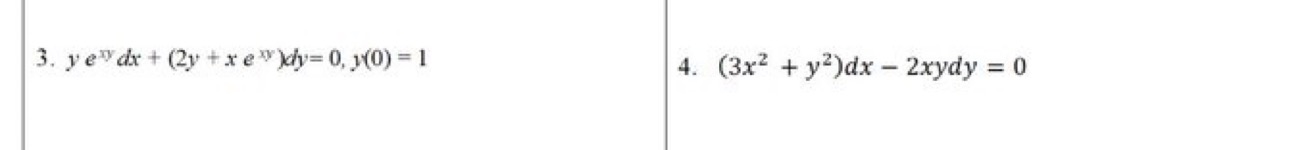 Instruction: Determine first whether the DE is exact, | Chegg.com