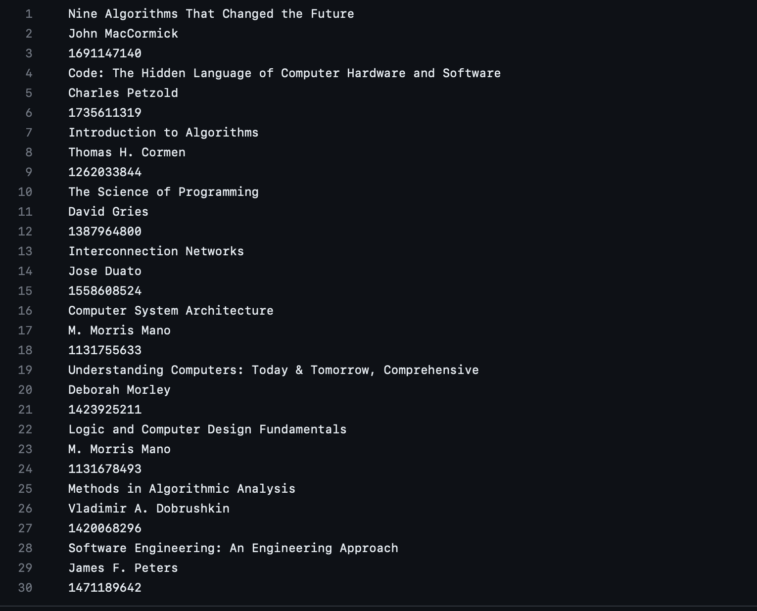 the .txt files are attached pleae write the program | Chegg.com
