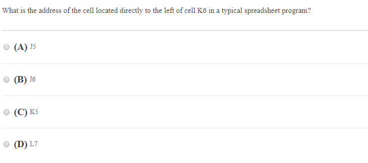 Solved In a standard spreadsheet format, cells D3, E3 and F3 | Chegg.com