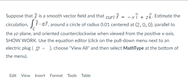 Solved Suppose that F is a smooth vector field and that curl | Chegg.com