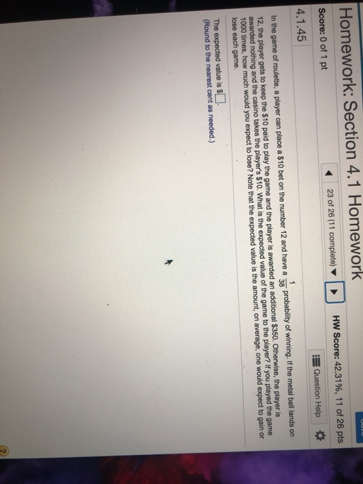 Solved Homework Section 4 1 Homework Score 0 Of 1 Pt