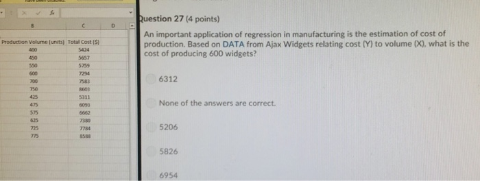 Solved uestion 27 (4 points) An important application of | Chegg.com