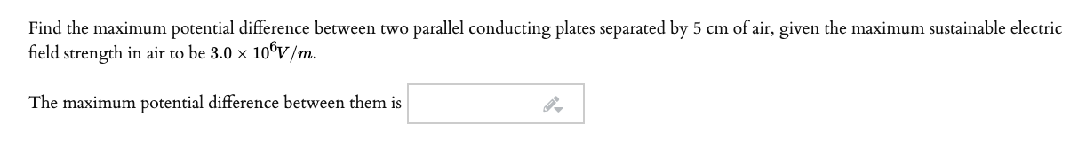 Solved Find the maximum potential difference between two | Chegg.com
