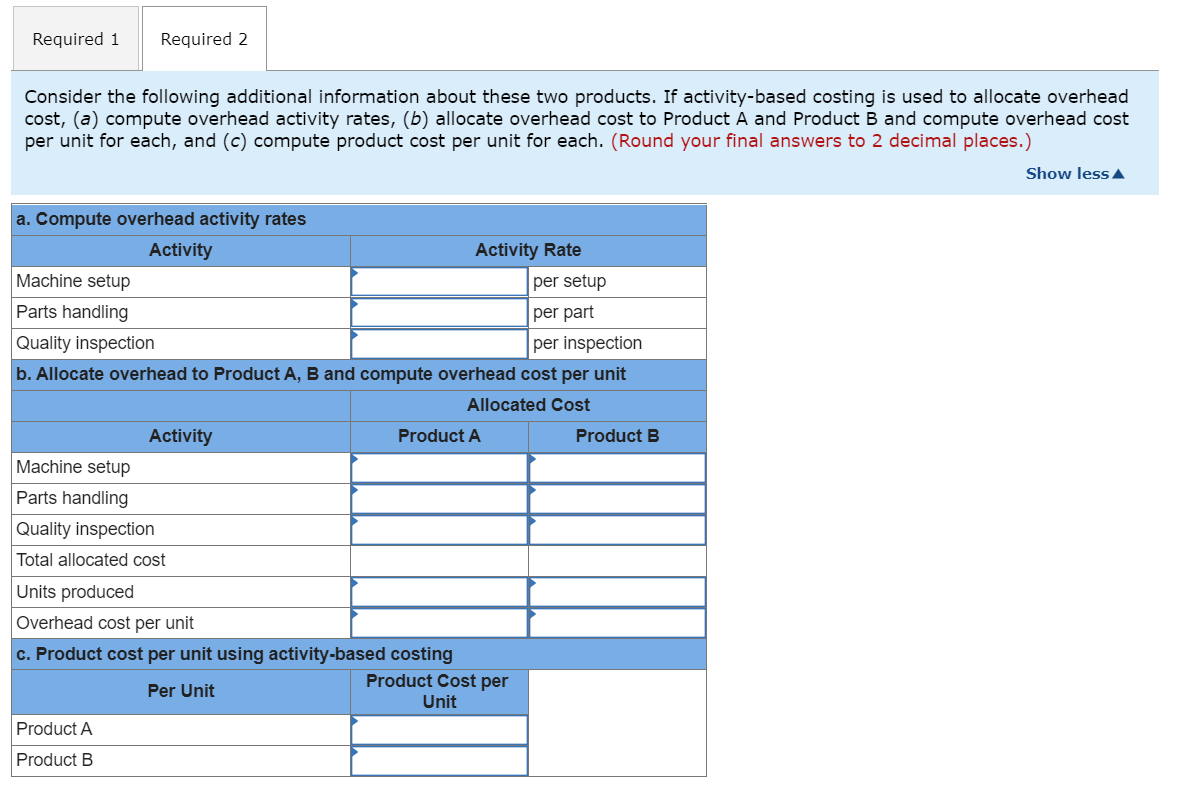 Solved Exercise 4-11 (Algo) Computing product cost per unit | Chegg.com