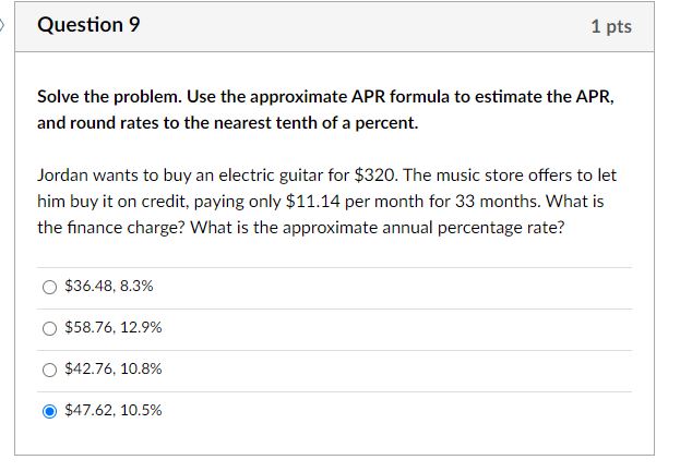 Solve The Problem Use The Approximate Apr Formula To