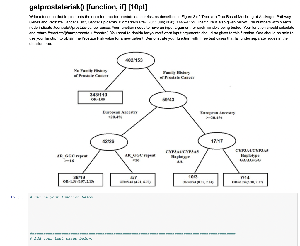 getprostaterisk 0 [function, if] [10pt] Write a | Chegg.com