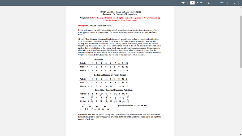 Solved CSC 32.3 Algorithm Desten and Analycis, Fall 2112 | Chegg.com