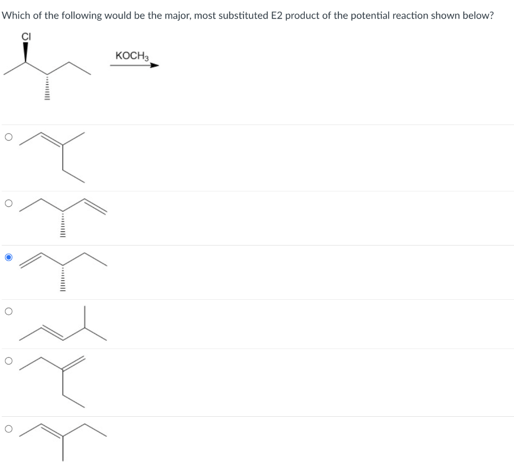 Solved Which of the following would be the major, most | Chegg.com