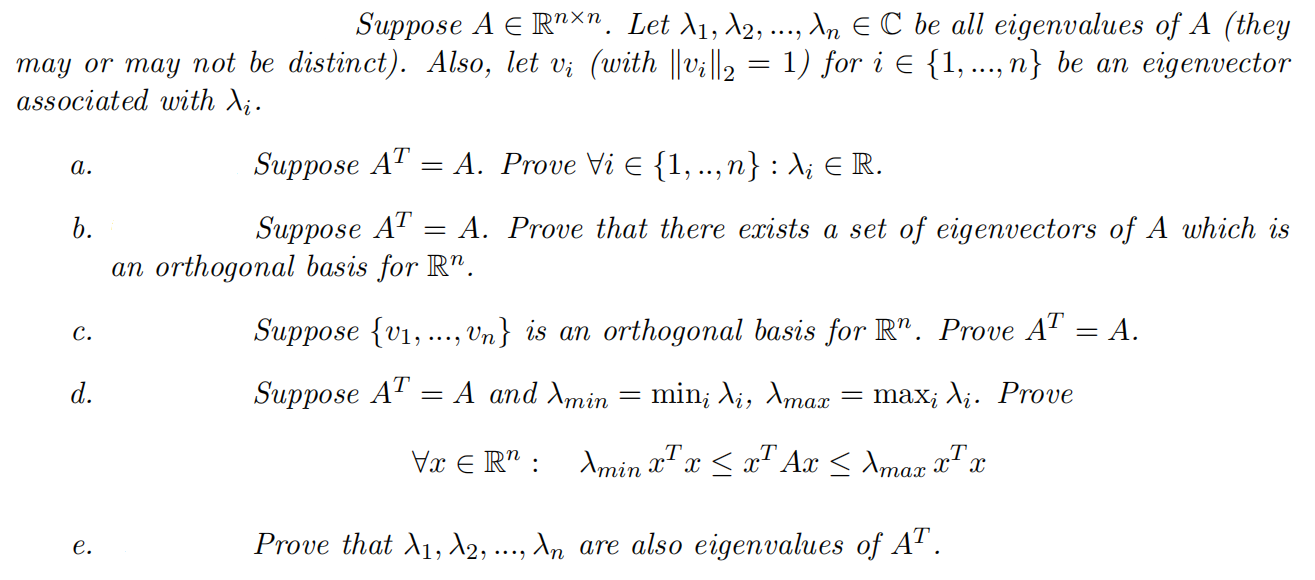 Solved Suppose A e Rnxn. Let l1, 12, ..., In E C be all | Chegg.com