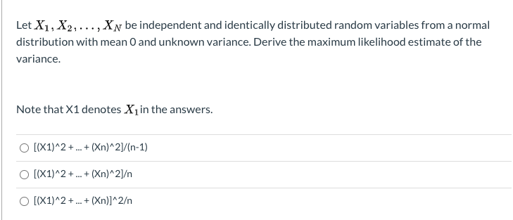 Solved Let X1, X2, ..., X, be independent and identically | Chegg.com