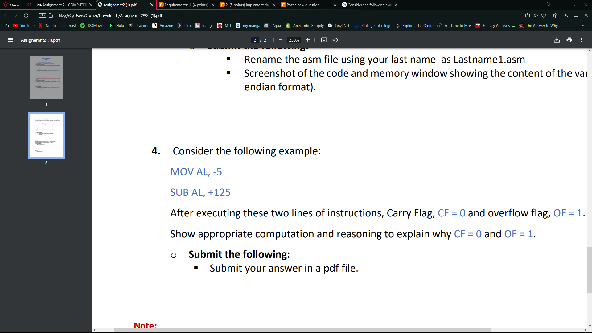 - Rename the asm file using your last name as | Chegg.com