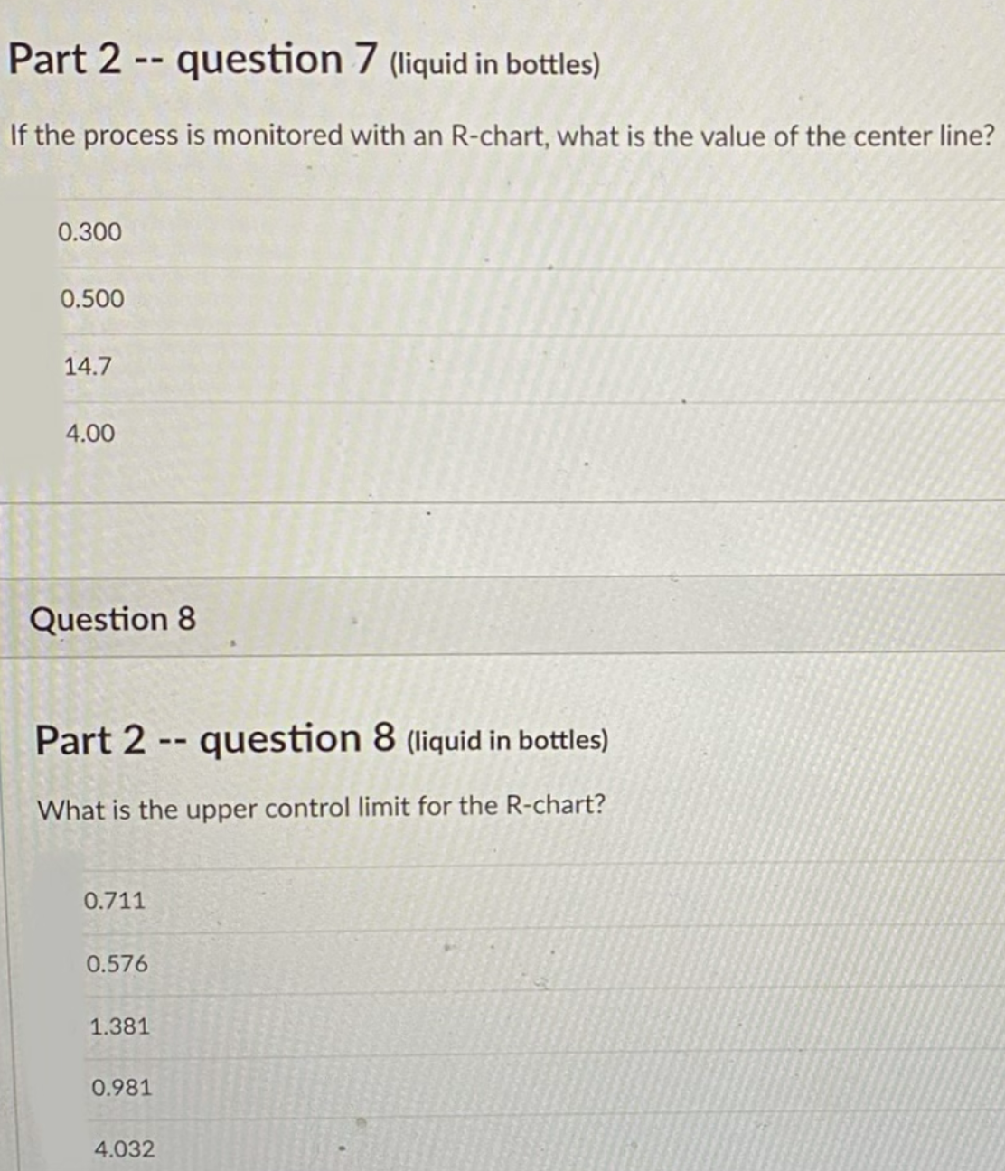 Solved Dat 2 Every hour, the volume of liquid in two | Chegg.com