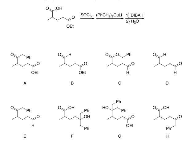 Solved OH SOCIĄ (PhCH2)2Culi 1) DIBAH 2) H20 OEt Ph Ph OEt | Chegg.com