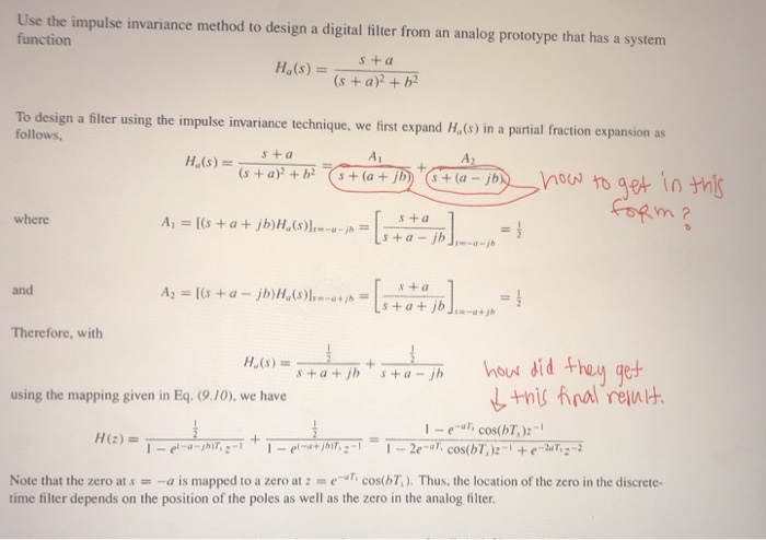 Solved digital signal processing filter design. please show | Chegg.com