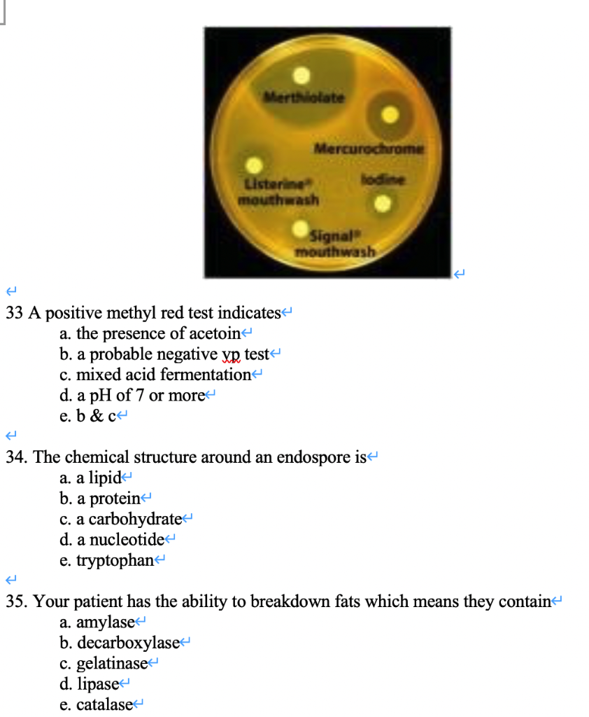Solved Merthiolate Mercurochrome Listerine lodine mouthwash | Chegg.com
