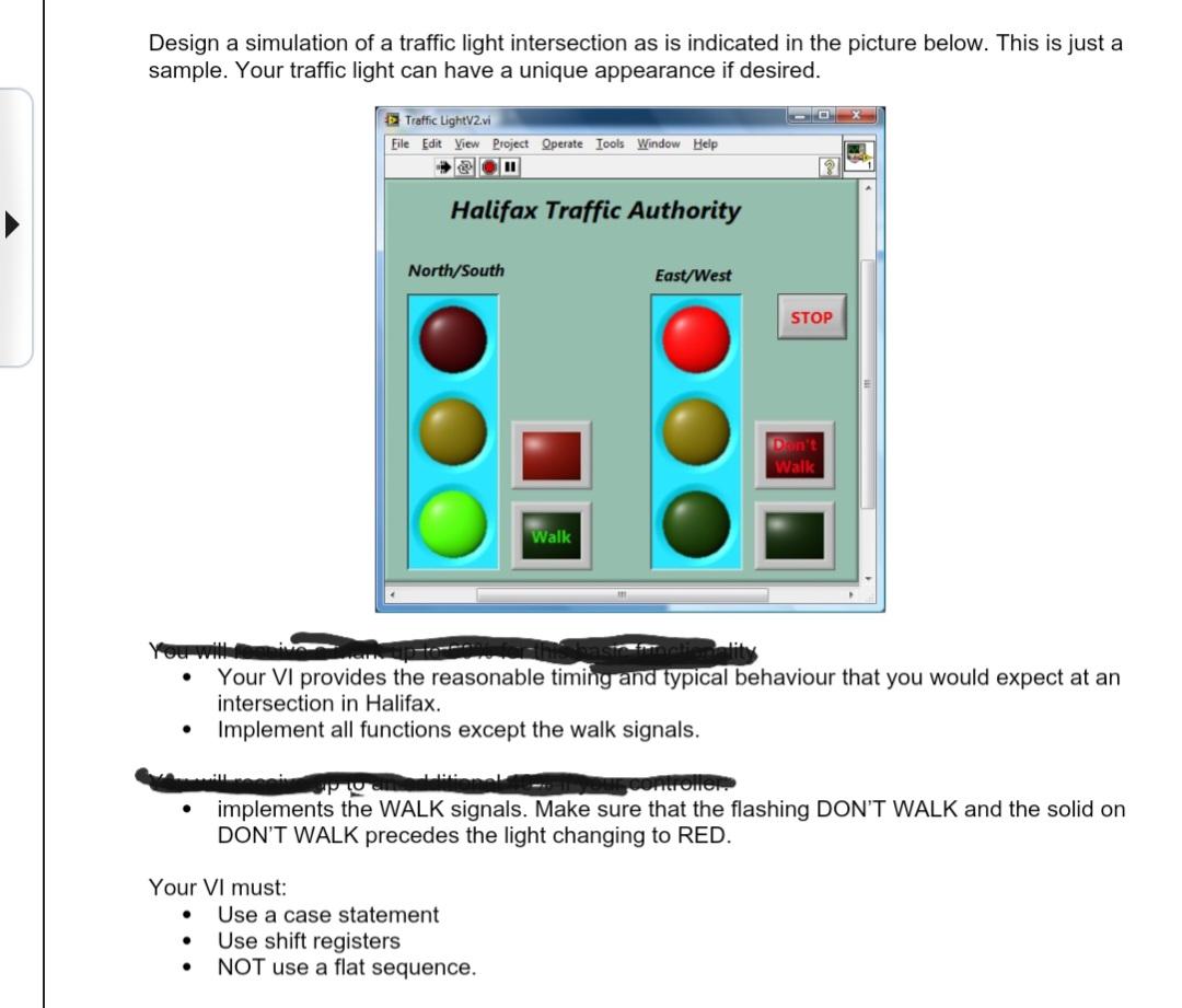 Design A Simulation Of A Traffic Light Intersection
