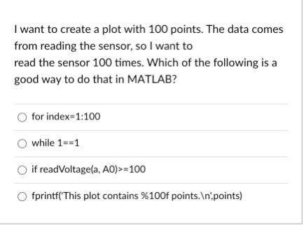 Solved I want to create a plot with 100 points. The data | Chegg.com