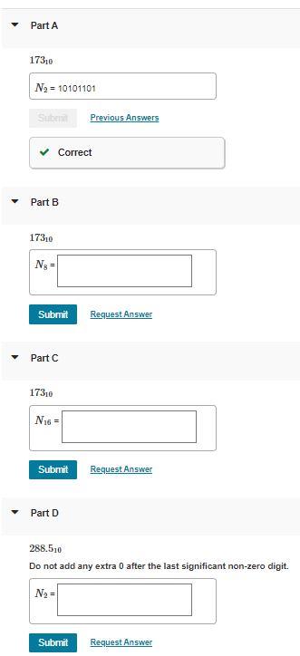 Solved Express the following decimal numbers in binary, | Chegg.com