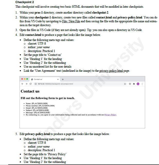 Solved Checkpoint 2 This checkpoint will involve creating | Chegg.com