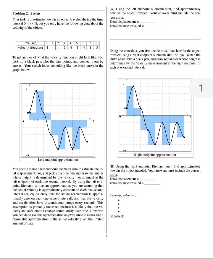 Solved Problem 2. (1 point) Your task is to estimate how far | Chegg.com