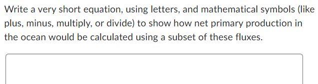 Solved Write a very short equation, using letters, and | Chegg.com