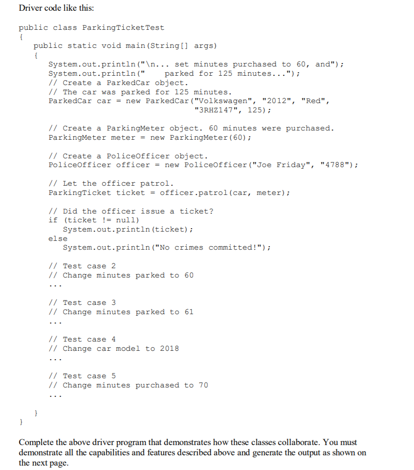 Solved For this assignment you will design a set of classes | Chegg.com