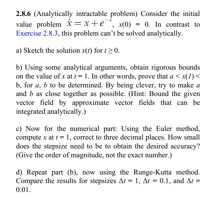 Solved 2.8.6 (Analytically intractable problem) Consider the | Chegg.com